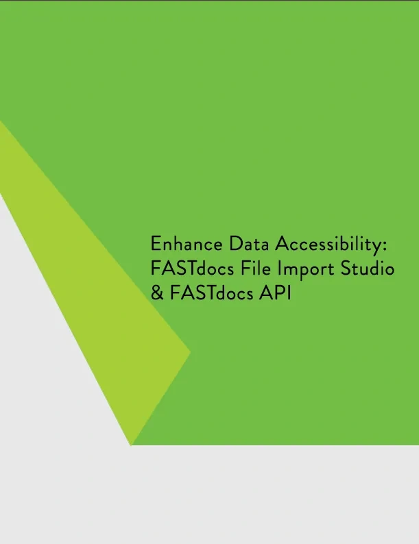 Enhance Data Accessibility: FASTdocs File Import Studio & API | Alogent